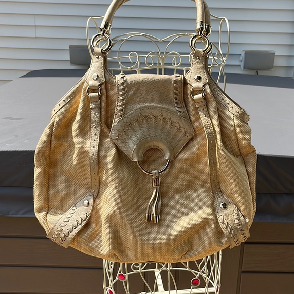 Cole Haan | Bags | Cole Haan Beautiful Straw Large Handbag Amazing ...